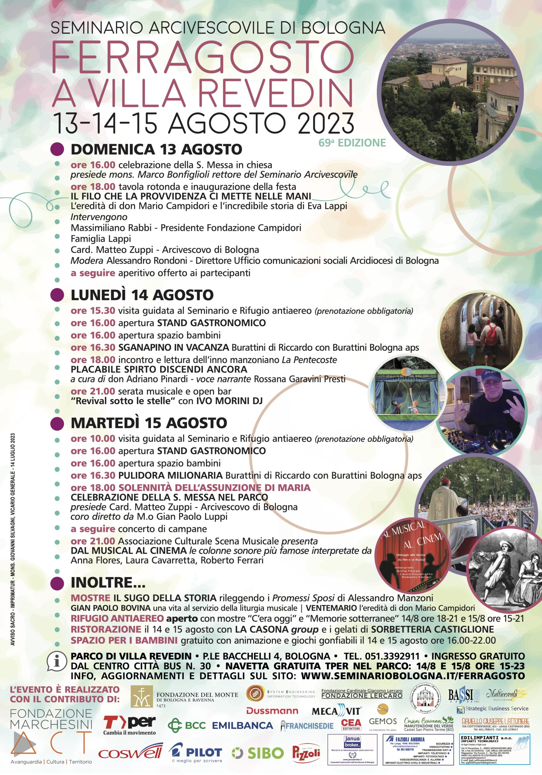 Al via il Ferragosto a Villa Revedin - Chiesa di Bologna