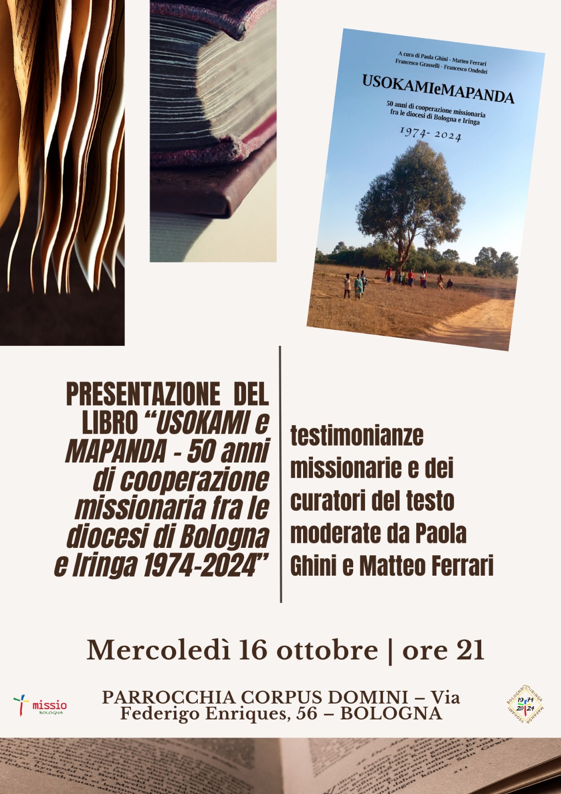 Presentazione del libro «Usokami e Mapanda - 50 anni di cooperazione ...