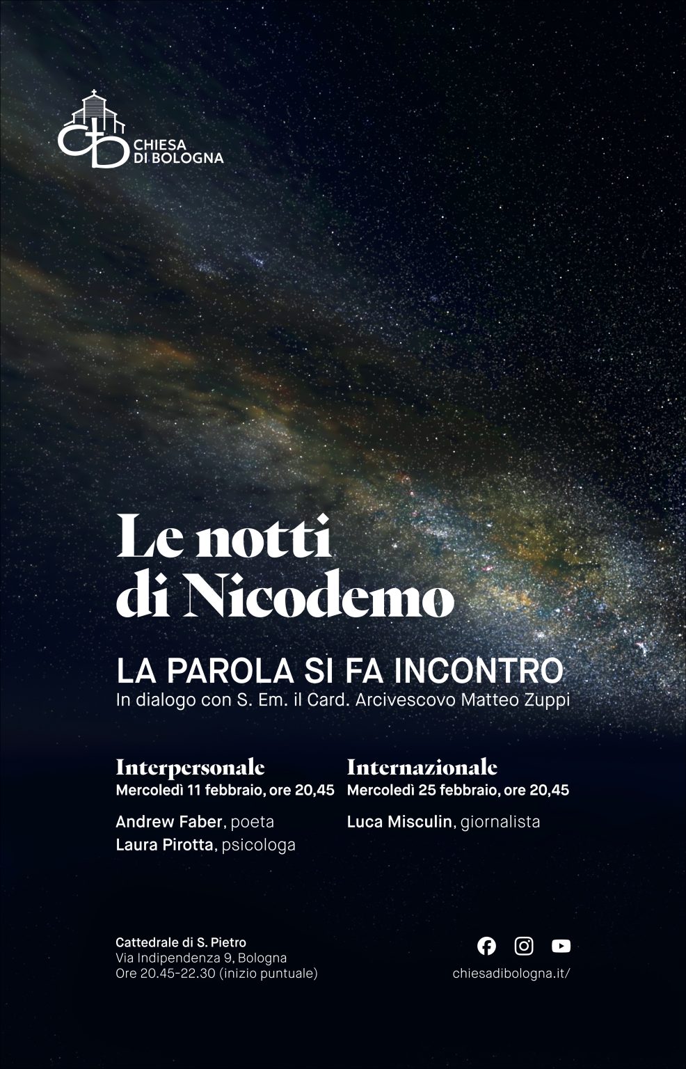 Le notti di Nicodemo, dialogo tra l'arcivescovo e il giornalista Luca ...