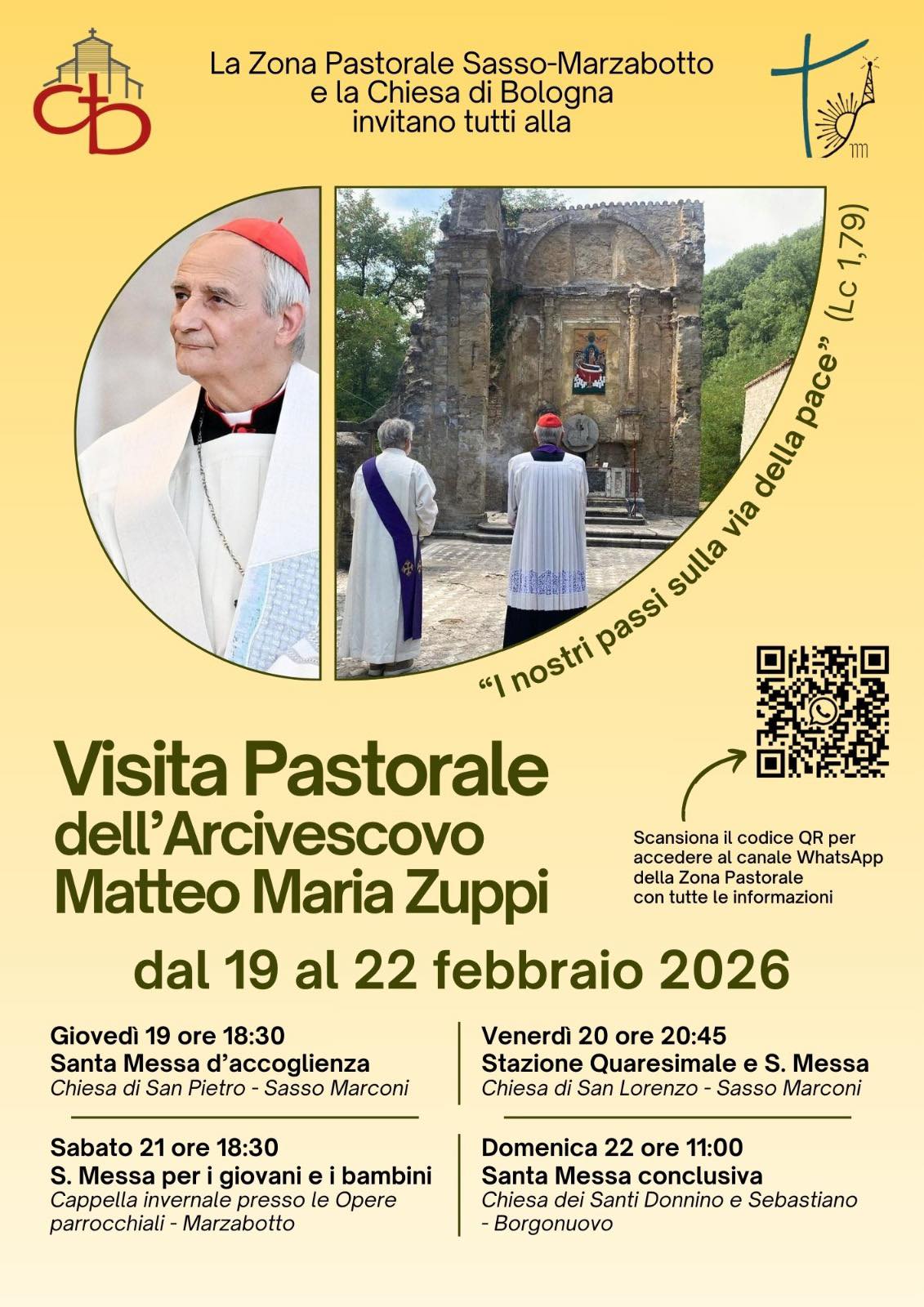 Visita pastorale alla Zona Sasso Marconi – Marzabotto - Chiesa di Bologna
